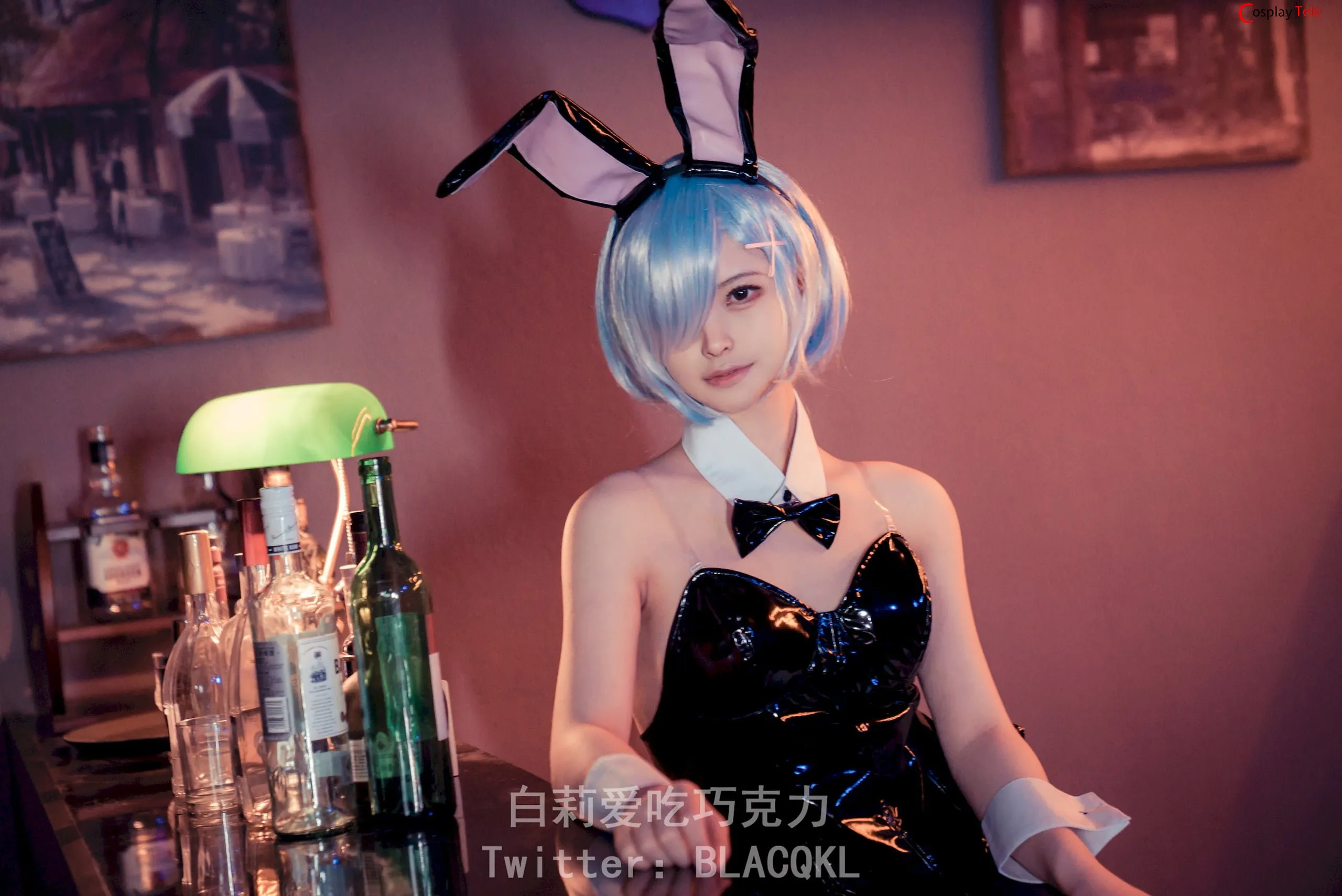 Blacqkl (白莉爱吃巧克力) cosplay Rem - Re:Zero "65 photos" - Cosplaytele