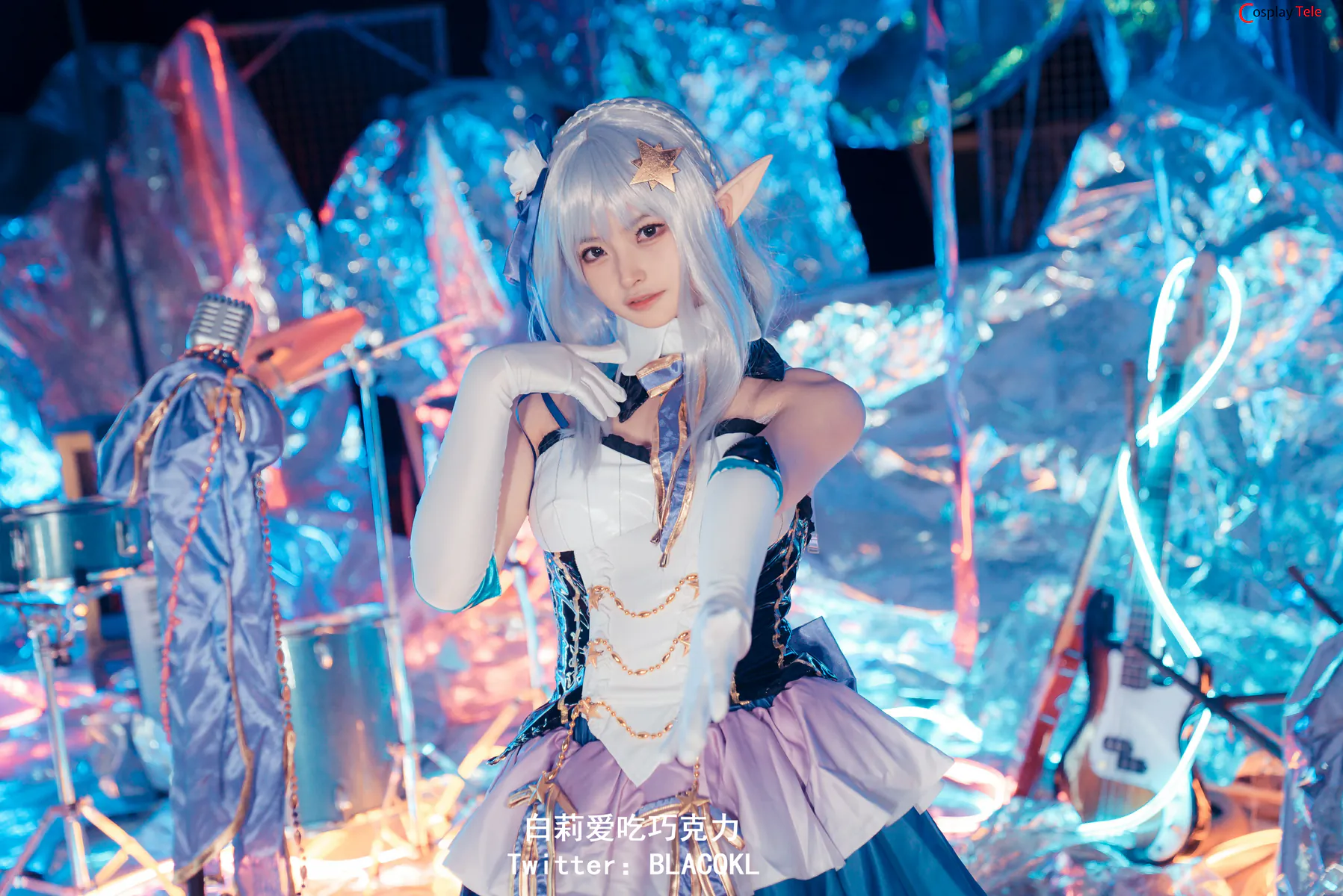 Blacqkl (白莉爱吃巧克力) cosplay Emilia - Re:Zero "62 photos" - Cosplaytele