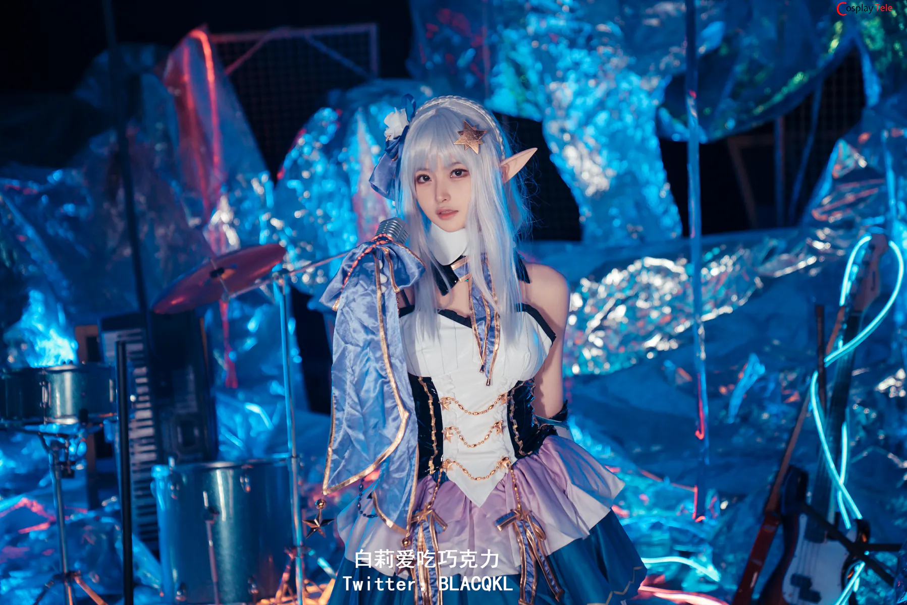 Blacqkl (白莉爱吃巧克力) cosplay Emilia - Re:Zero "62 photos" - Cosplaytele