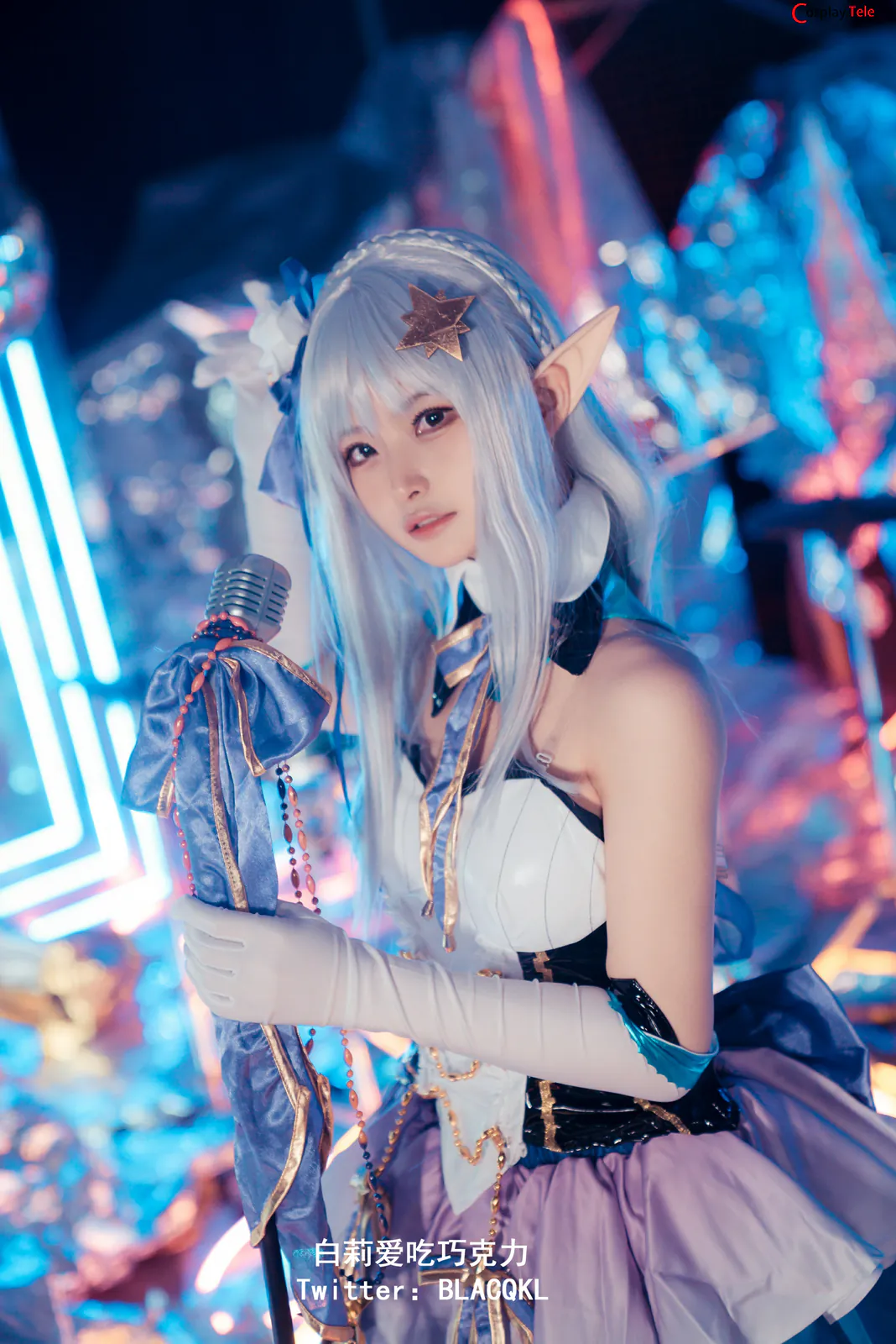 Blacqkl (白莉爱吃巧克力) cosplay Emilia - Re:Zero "62 photos" - Cosplaytele